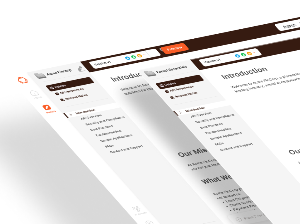 Portle - Customer facing API Documentation